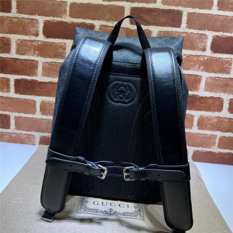 Gucci Medium Backpack With Interlocking G - Fakesilo